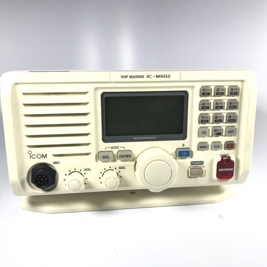 Icom IC-M602 Marine VHF Radio Transceiver w/ Power Cable - Tested ...