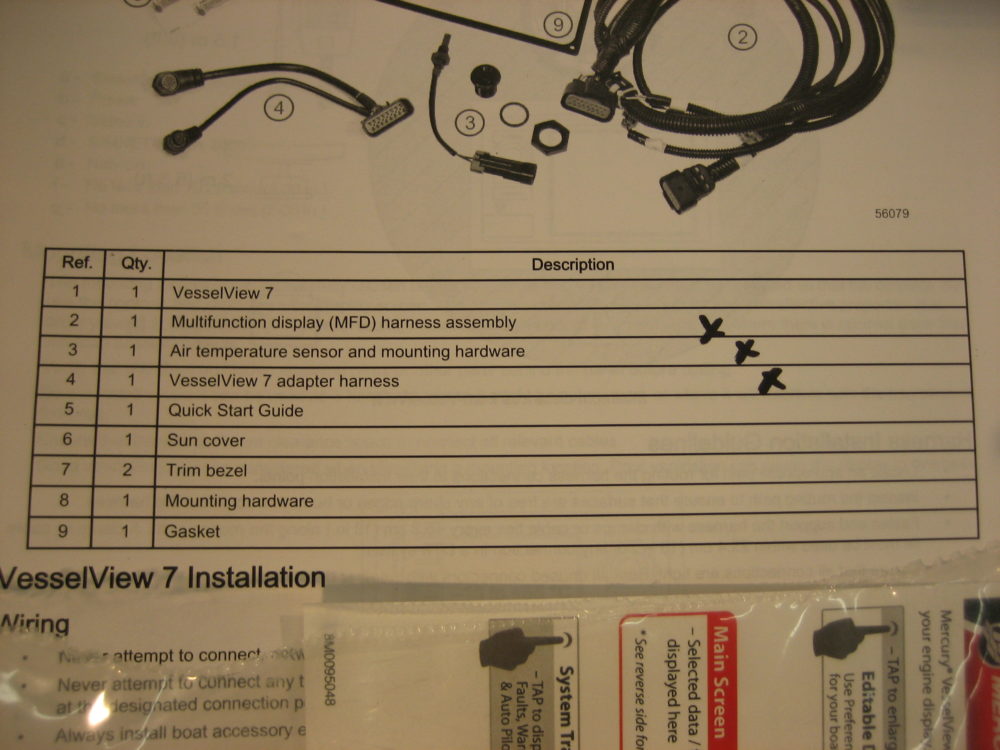 Mercury VesselView 7 Display - NEW IN BOX - 8M6001766 Base Kit OEM ...