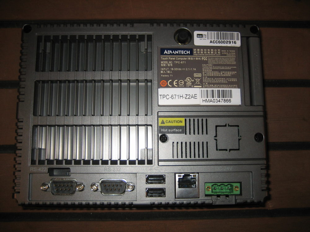 Advantech Touch Panel Computer TPC-671 TPC-671H-Z2AE - Windows XP ...