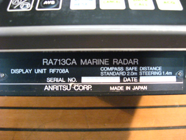 Anritsu RA713CA Display W/ ARPA Fully Bench Tested Working 10Kw RB705A ...