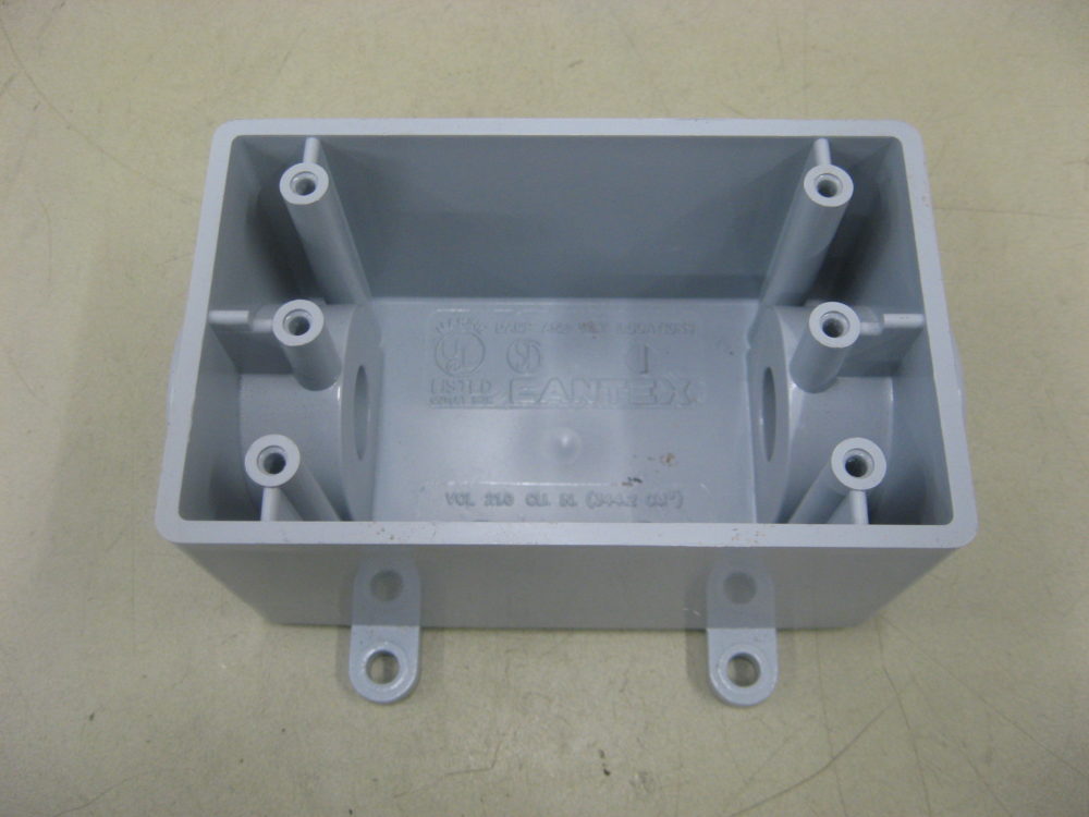 Set of 2 Cantex 1/2" 1-Gang FSC Electrical Box - Free US Shipping - Max ...