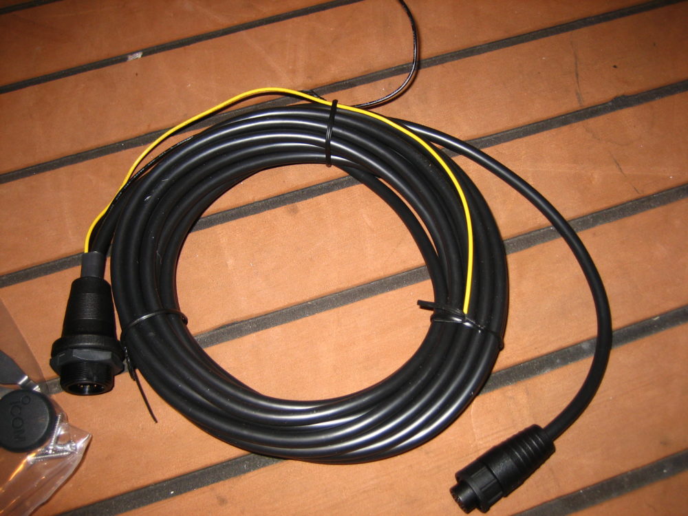 ICOM *NEW* OPC-1540 Command Mic III Cable + Install Kit f/HM-162B VHF ...