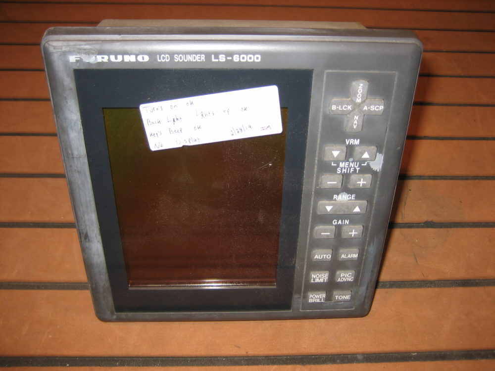Furuno LS-6000 Sounder Fishfinder Display - NO DISPLAY WHEN POWER ON ...