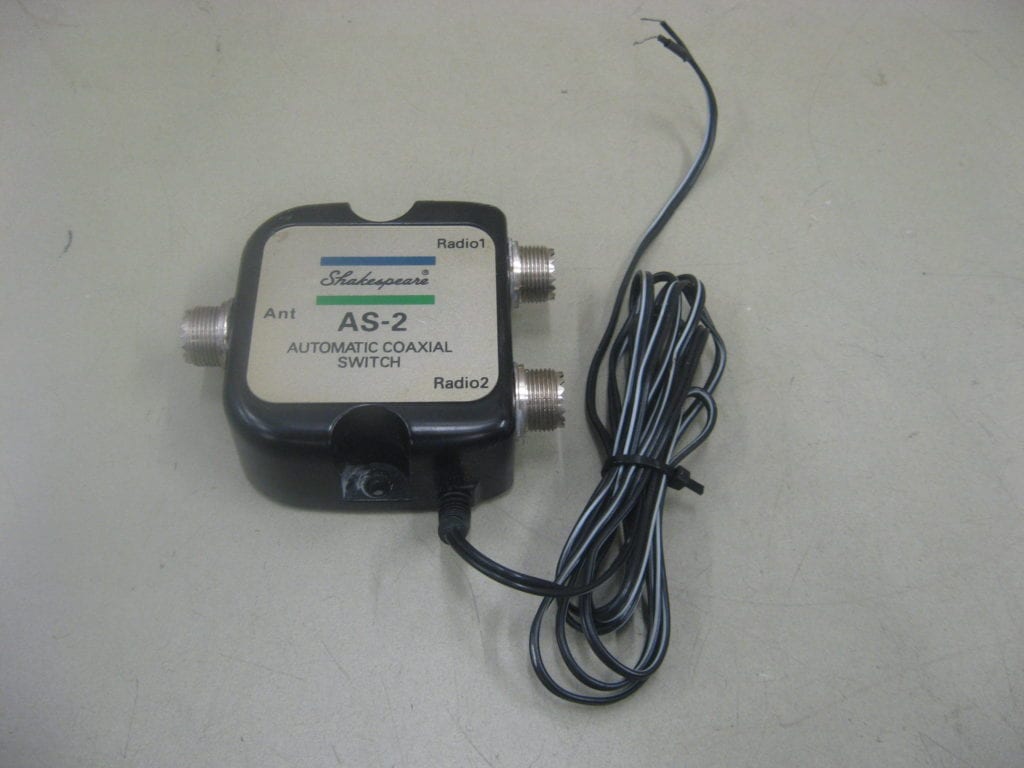 Shakespeare AS-2 Automatic Coaxial Switch - 1 Antenna 2 Radio - Max ...
