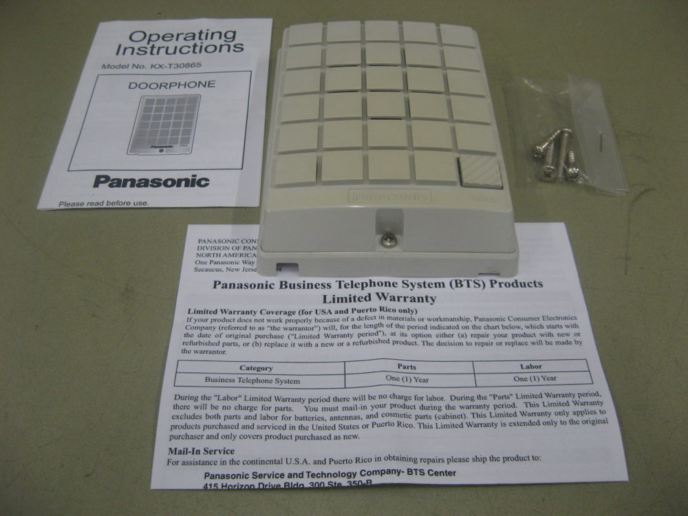 Panasonic KX-T30865-W Door Phone - Free US Shipping (Used) - Max Marine ...