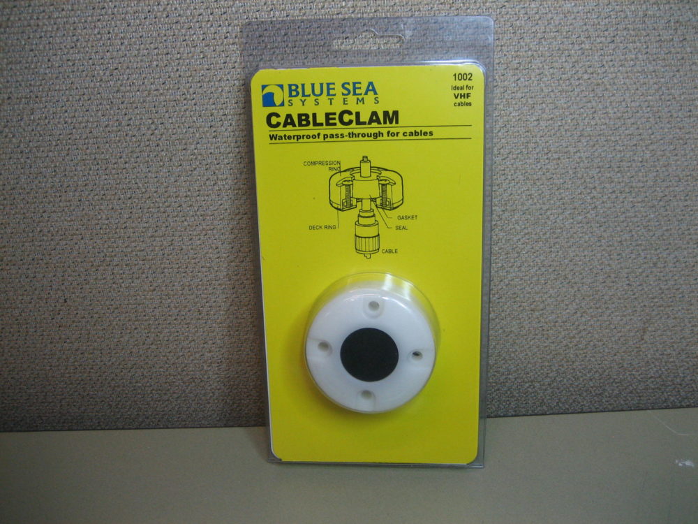 Blue Sea Systems 1002 Cable Clam - Waterproof Pass-through for Cables ...