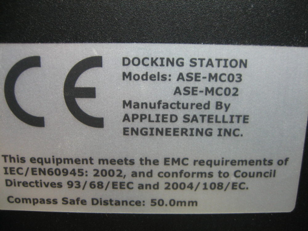 Applied Satellite Engineering ASE-MC03 Dock Station f/ Iridium 9505-A Satellite Phone - Max ...