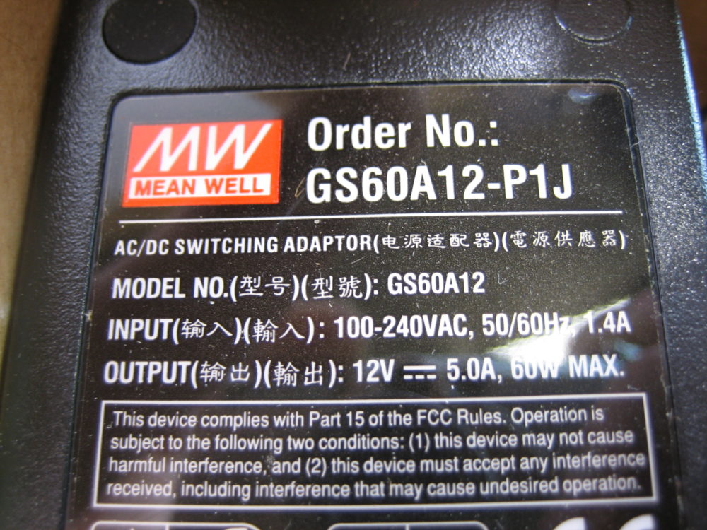 Mean Well GS60A12 AC DC Power Supply 12v @ 5a - Max Marine Electronics
