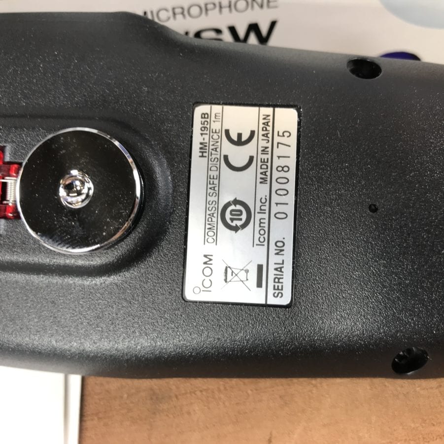 ICOM Command Mic HM-195B Microphone W/ Extension Cable NEW IN BOX - Max ...