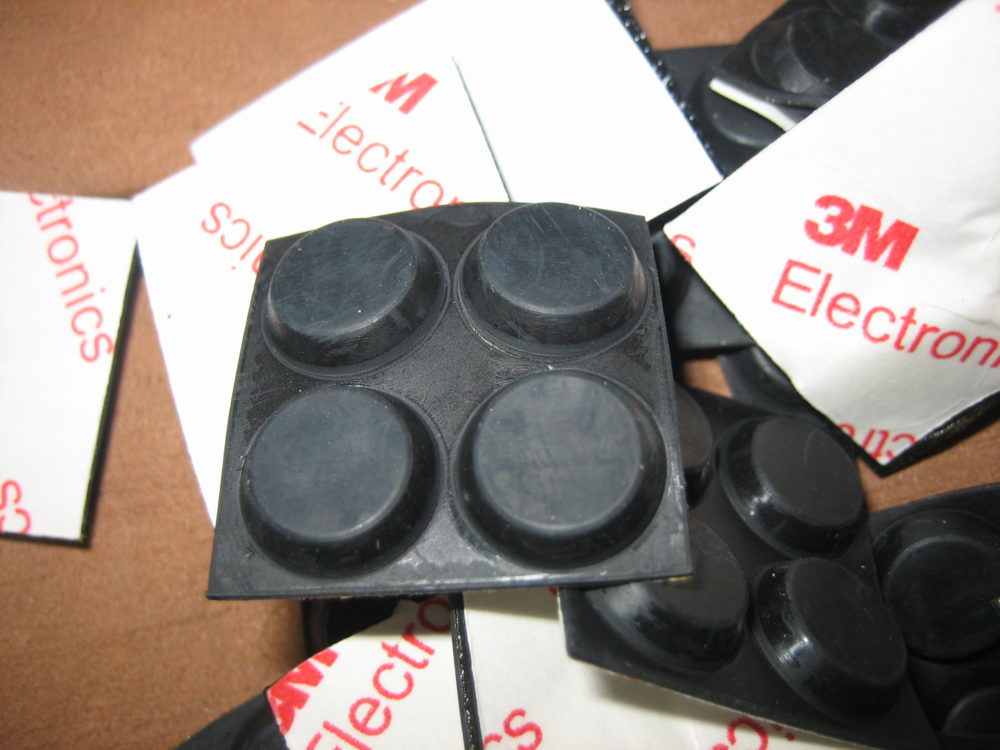 3m 80 pieces 1/2" Round x 1/8" High Electronics Rubber Feet - Max ...