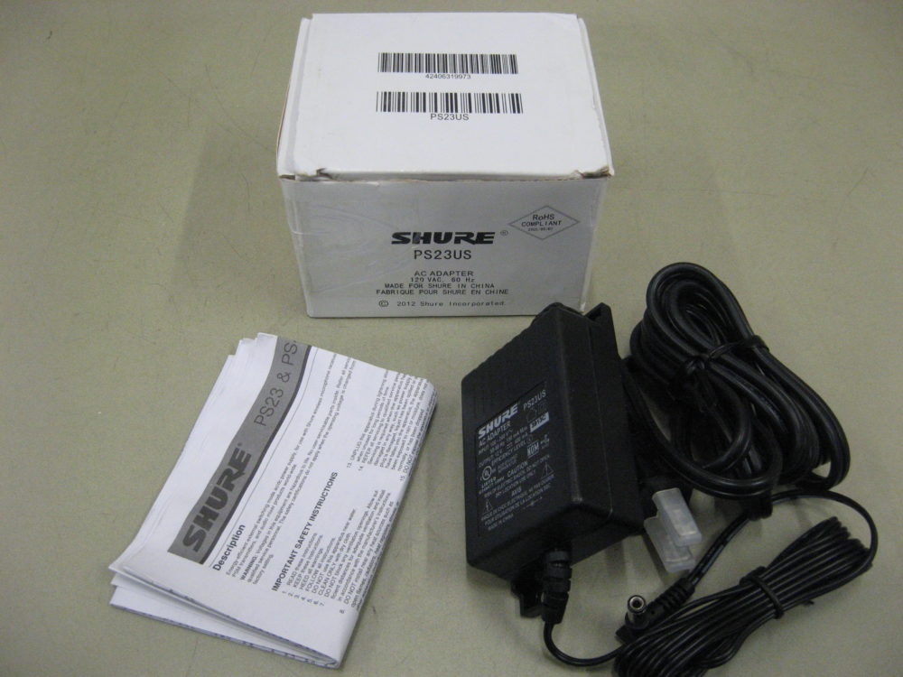 Shure PS23US AC Adapter - Free US Shipping - Max Marine Electronics