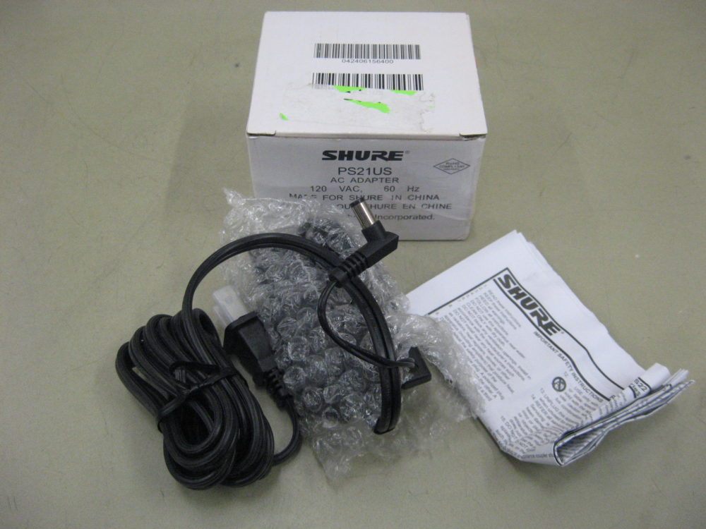 Shure PS21US AC Adapter - Free US Shipping - Max Marine Electronics