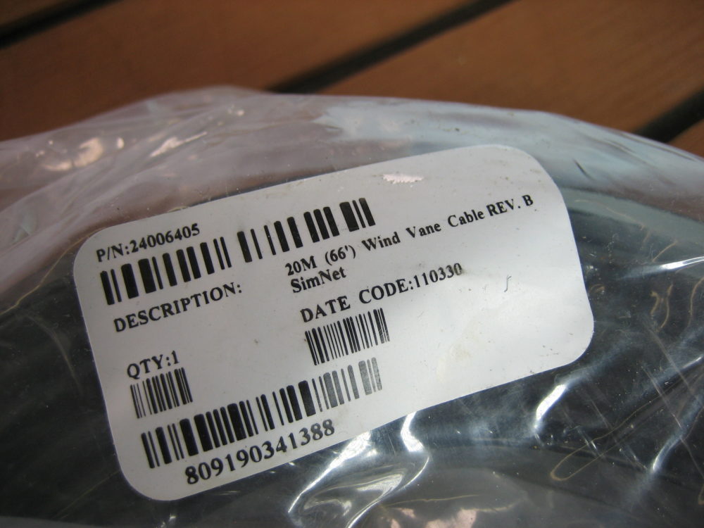 Simrad Simnet Wind Vane Cable - 24006405 - 20m *NEW* - Max Marine ...