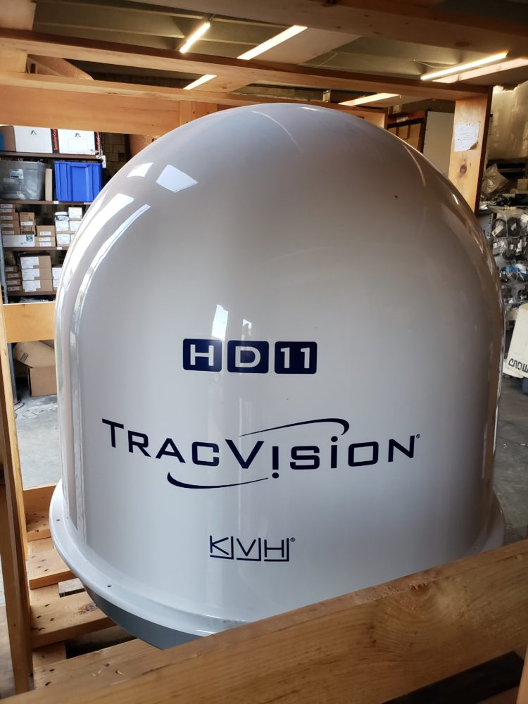 KVH TracVision HD11 Empty Dummy Dome/Baseplate (KVH 01-0333-01) NEW ...