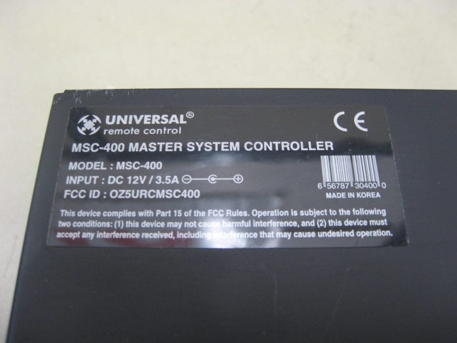 Universal Remote Control MSC-400 Master System Controller - Free US ...