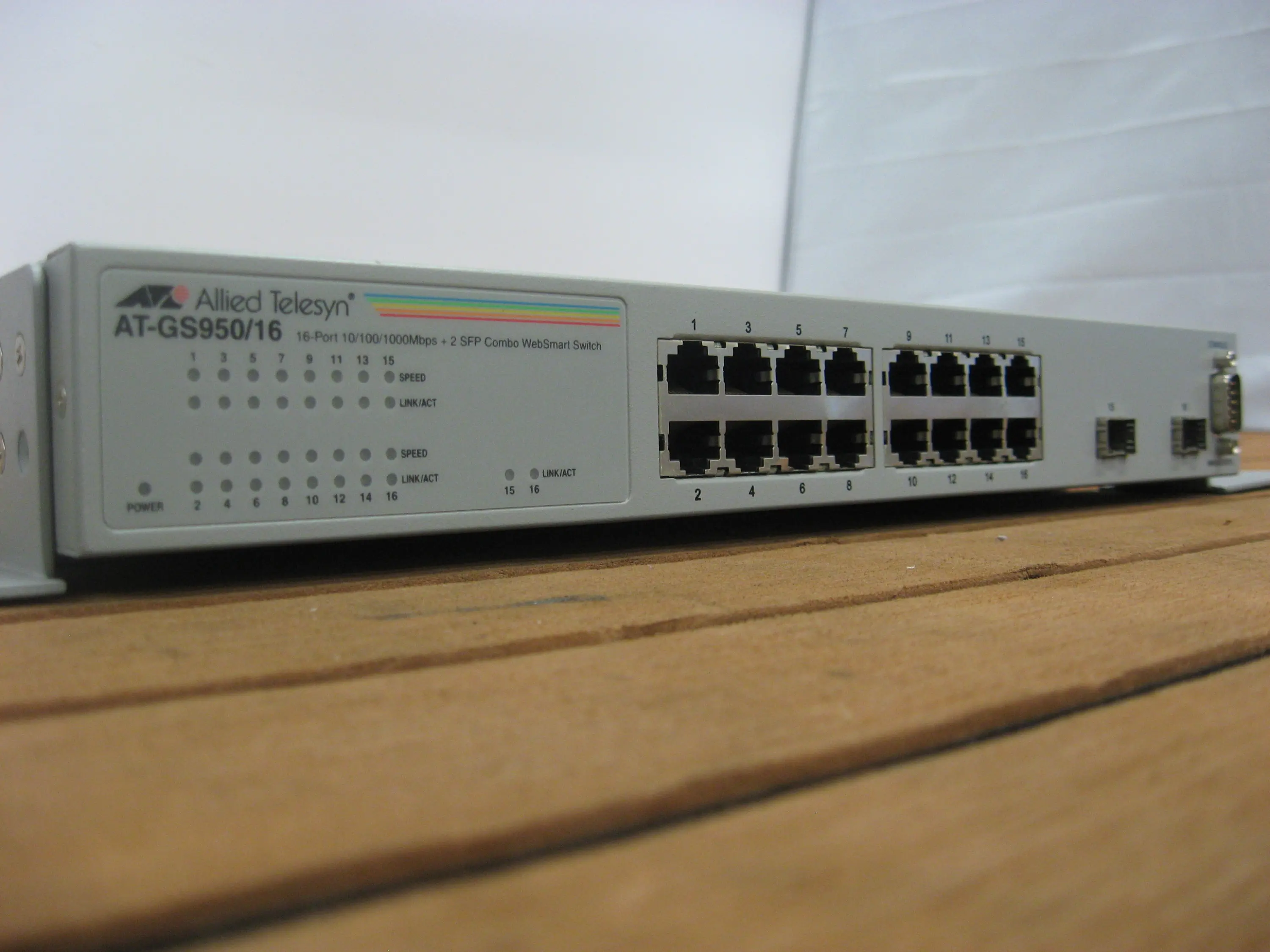 Allied Telesyn AT-GS950/16 16-Port 10/100/1000 Mbps + 2 SFP WebSmart Switch - Max Marine Electronics
