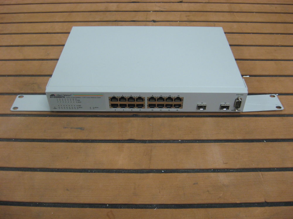Allied Telesyn AT-GS950/16 16-Port 10/100/1000 Mbps + 2 SFP WebSmart Switch - Max Marine Electronics