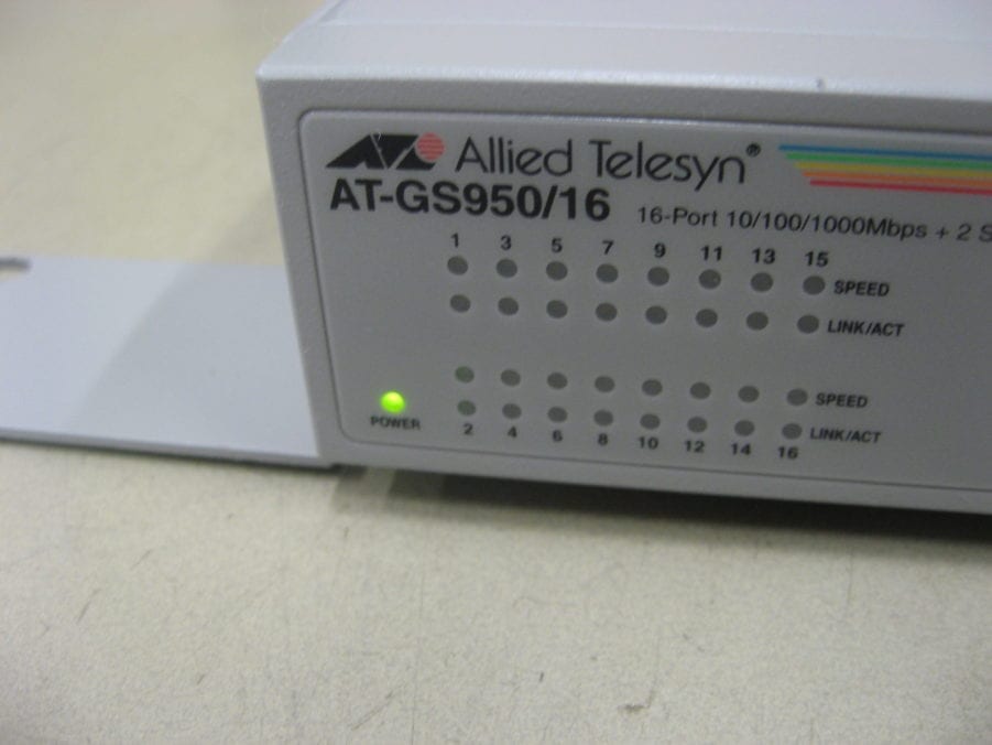 Allied Telesyn AT-GS950/16 16-Port 10/100/1000 Mbps + 2 SFP WebSmart Switch - Max Marine Electronics