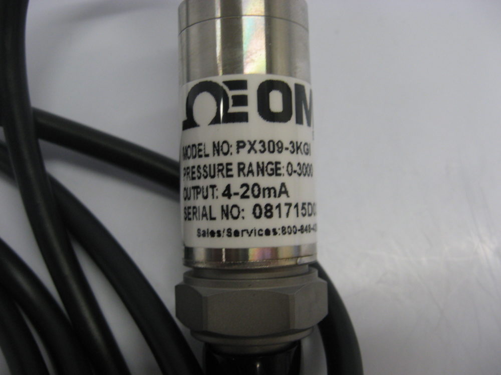 Omegadyne PX309-3KGI Pressure Transducer (0-3000, 4-20mA) - Free US ...