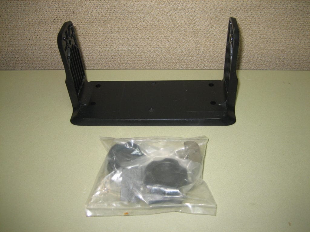 Icom IC-M506 VHF Mounting Bracket w/ Knobs, Mic Clip