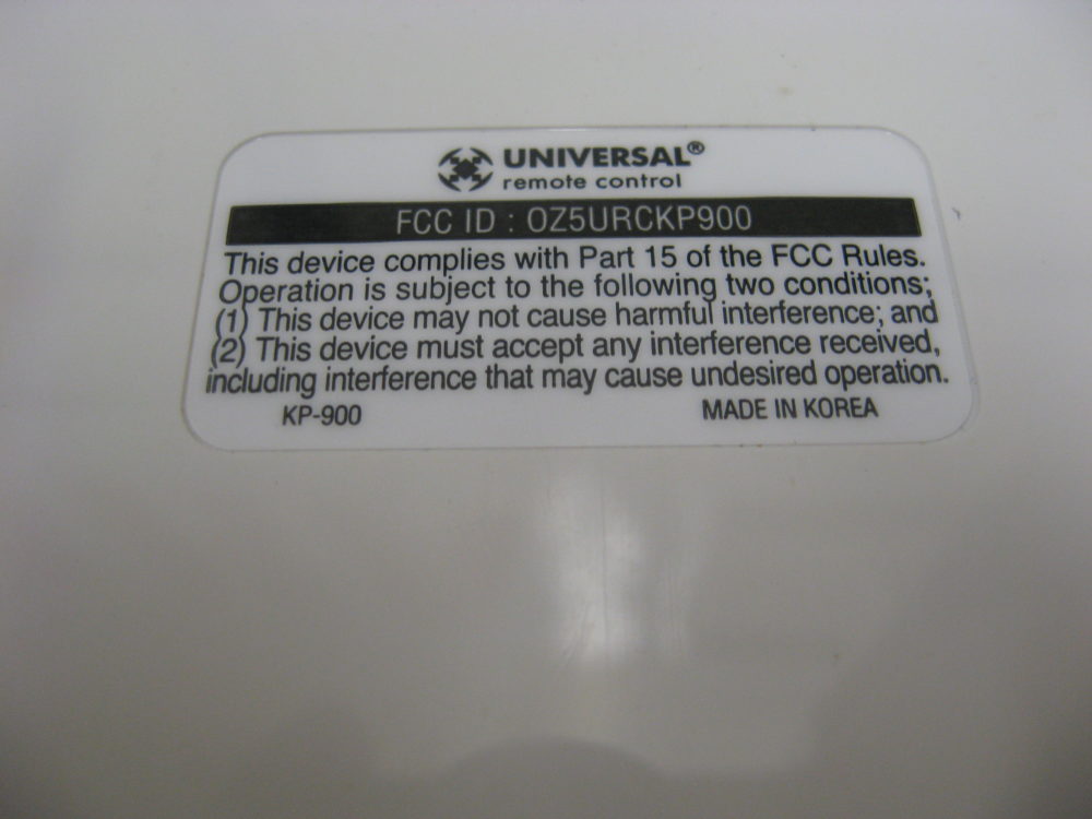 Universal Remote Control KP-900 Wireless Key Pad - Free US Shipping ...