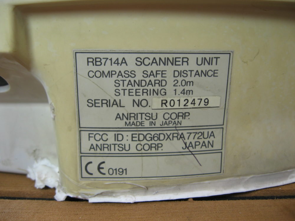 Simrad RB-714A RA772UA 2KW Radome For RF717A Displays PARTS OR REPAIR ...