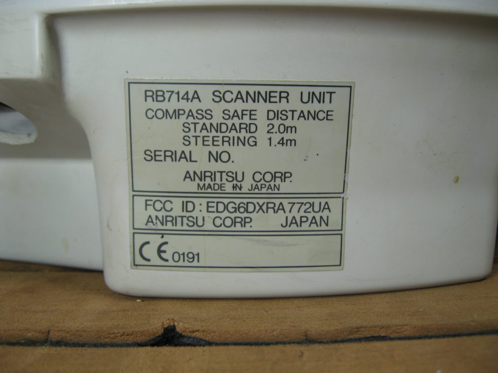 Simrad RB-714A RA772UA 2KW Radome For RF717A Displays (PARTS OR REPAIR ...