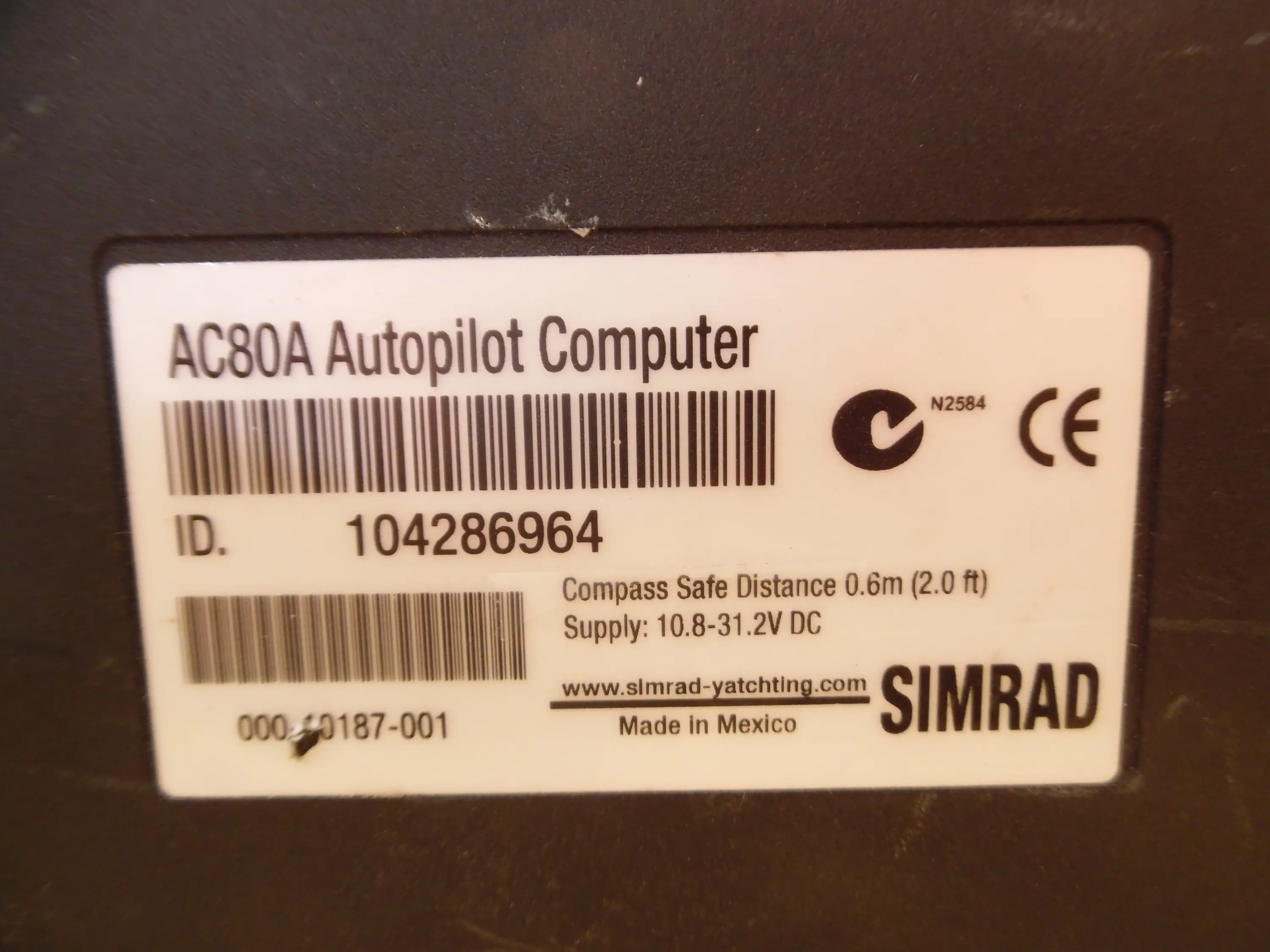 Simrad AC80A Autopilot Computer 000-10187-001- For AP70/AP80 - Max ...