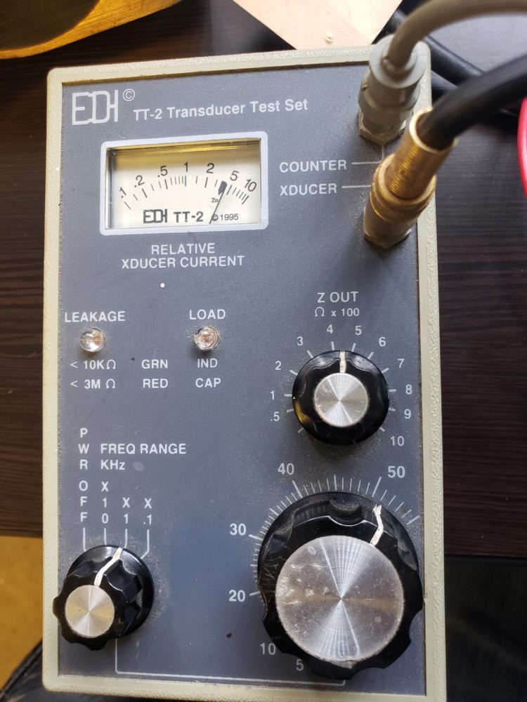 Radarsonics 201 50/200 kHz 600w 11/45° Thru-Hull Bronze Transducer NEW ...