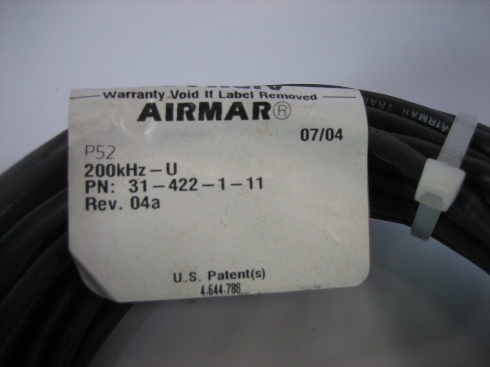 Airmar P52 200khz TRANSOM TRANSDUCER for Raymarine ST40 ST60 Depth ...