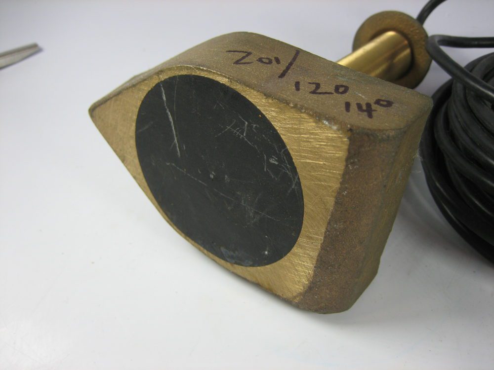 Radarsonics 201 120 kHz 600w 14° Thru-Hull Bronze Transducer NEW Sitex ...