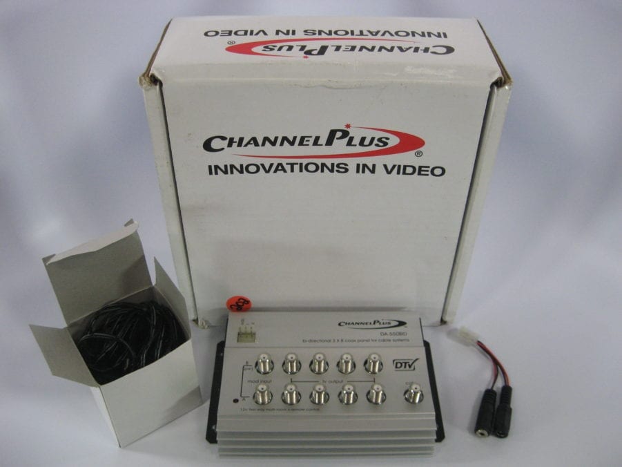 Channel Plus DA-550BID Bi-Directional 3x8 Coax Panel for Cable Systems ...