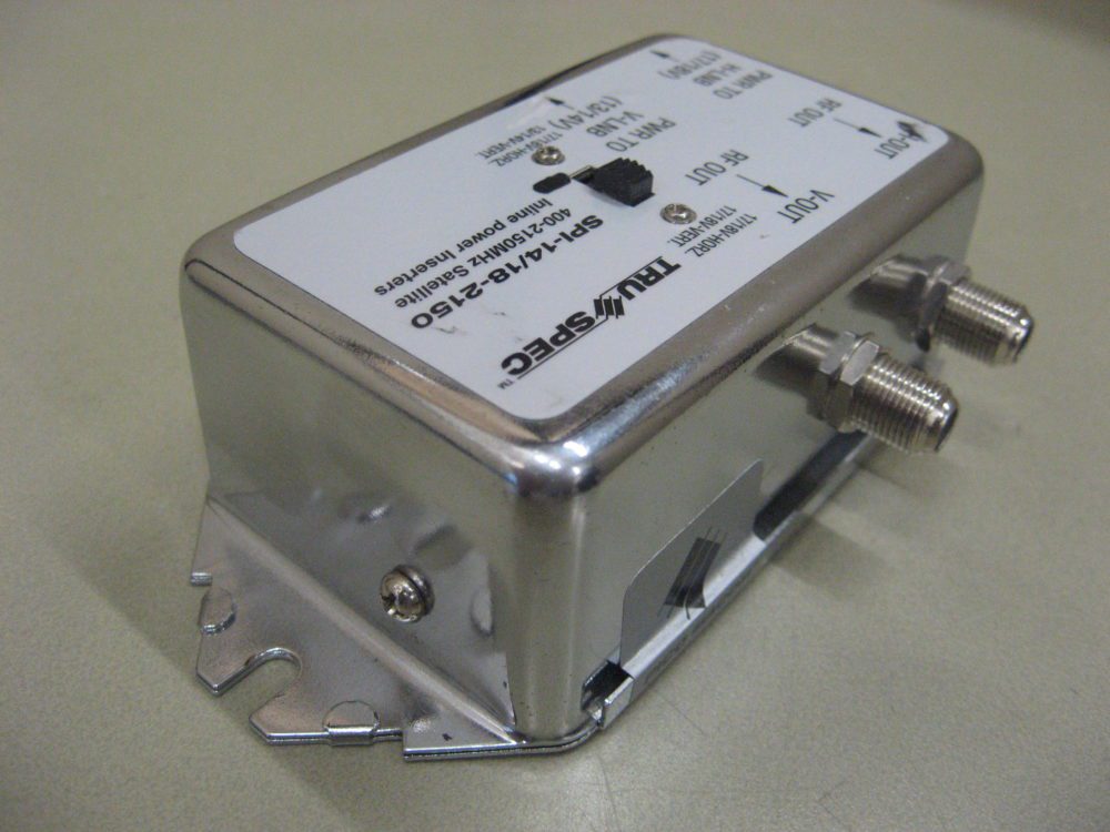 Tru Spec SPI-14/18-2150 Satellite Inline Power Inserter 400-2150MHz ...