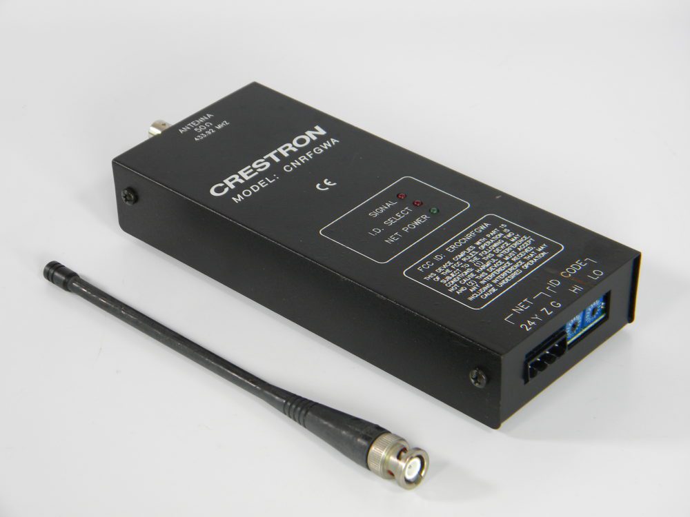 Crestron CNRFGWA 1-Way 418 MHz RF Gateway Receiver w/ Antenna - Max ...