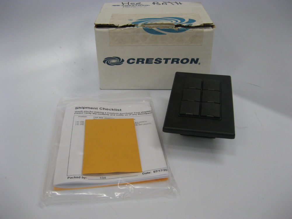 Crestron CNX-B6B 6-Button Designer Key Pad - Free US Shipping - Max ...