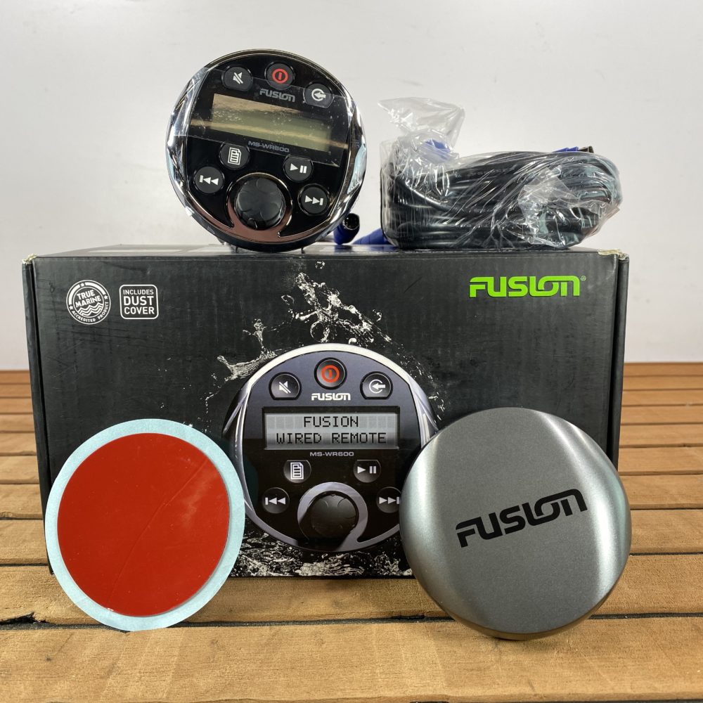 Fusion MS-WR600C Marine Wired Remote Control Chrome New OPEN BOX OLD ...