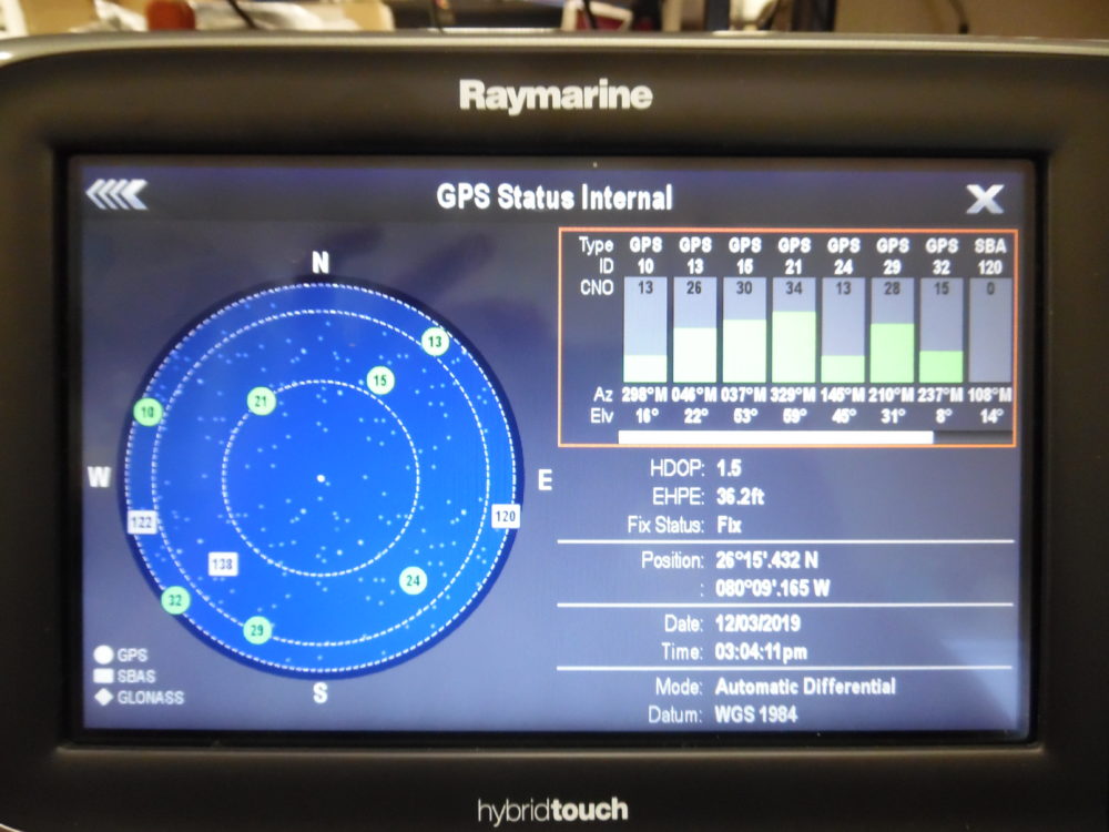 Raymarine e95 eSeries HybridTouch MFD W/ Suncover & Power Cable - Good ...