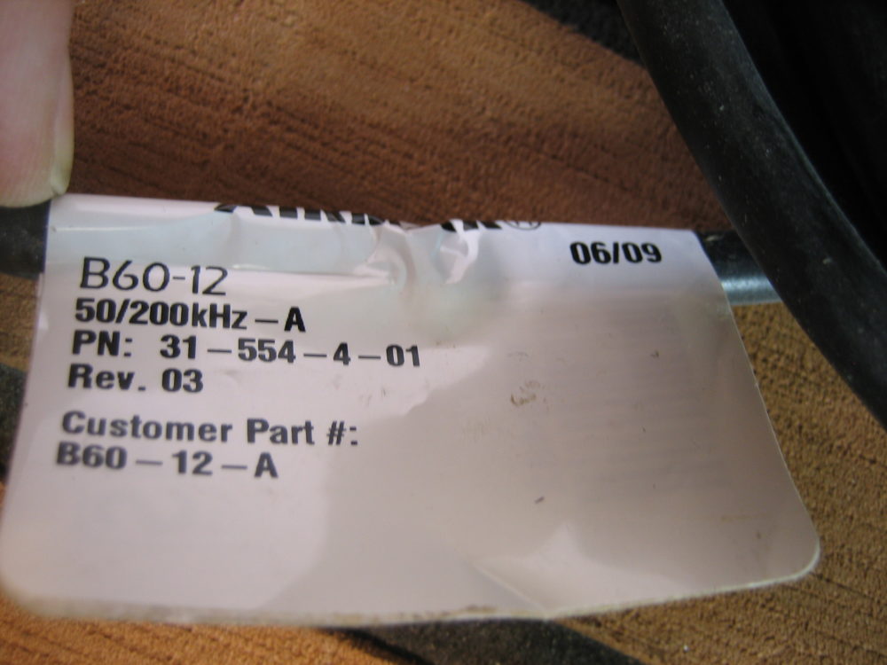 Raymarine Airmar B60-12° E66088 Bronze Thru-Hull Transducer for "c, e, a" Series - Max Marine ...