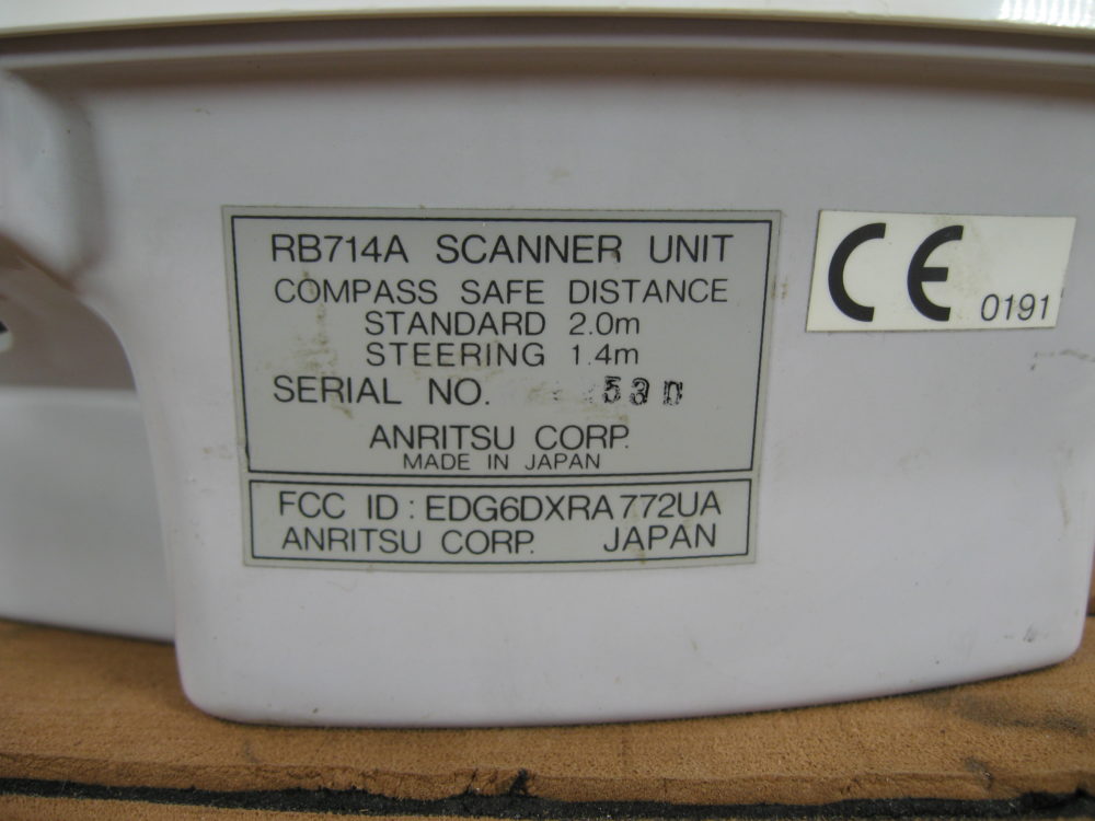 Simrad RB-714A RA772UA 2KW Radome For RF717A Displays - PARTS OR REPAIR ...