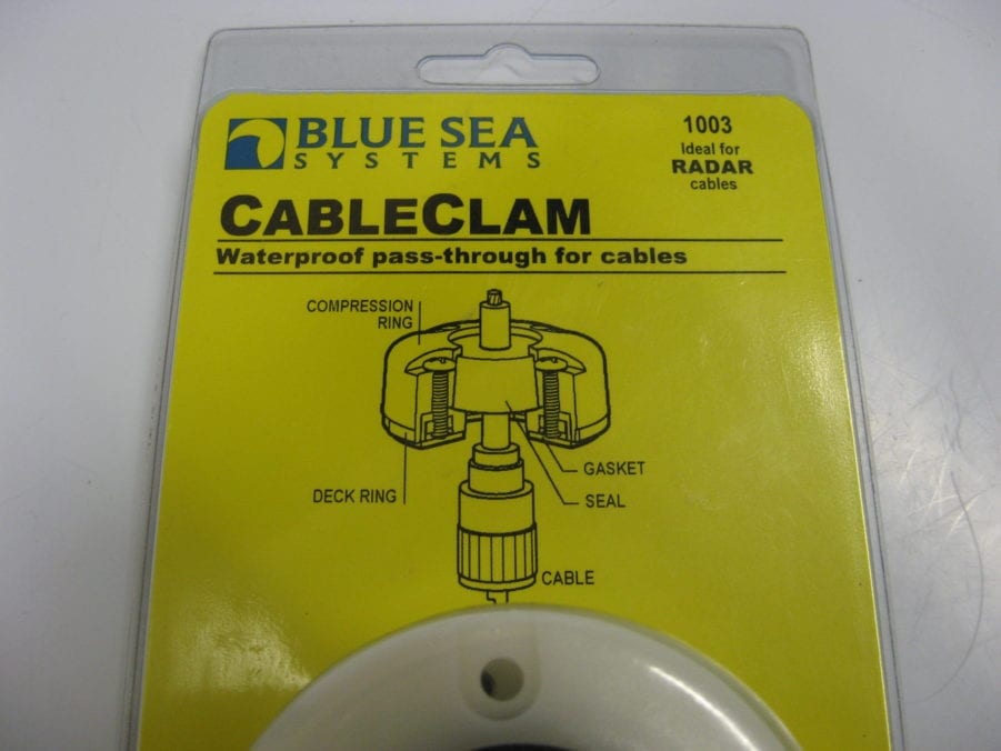 Lot of 2 Blue Sea Systems 1003 Cable Clams - Waterproof Pass-through ...
