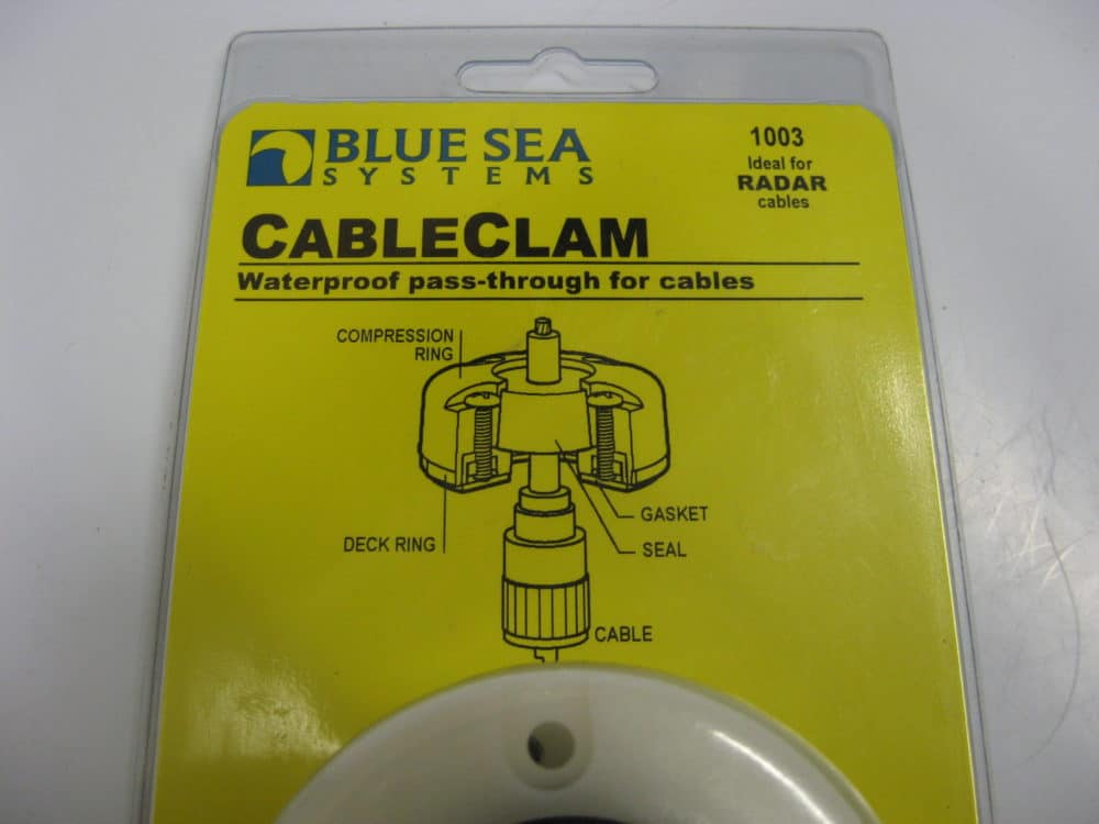 Lot of 2 Blue Sea Systems 1003 Cable Clams - Waterproof Pass-through ...