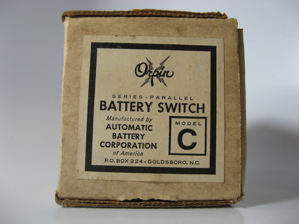 Orpin Model C Series Parallel Battery Switch - Free US Shipping - Max ...