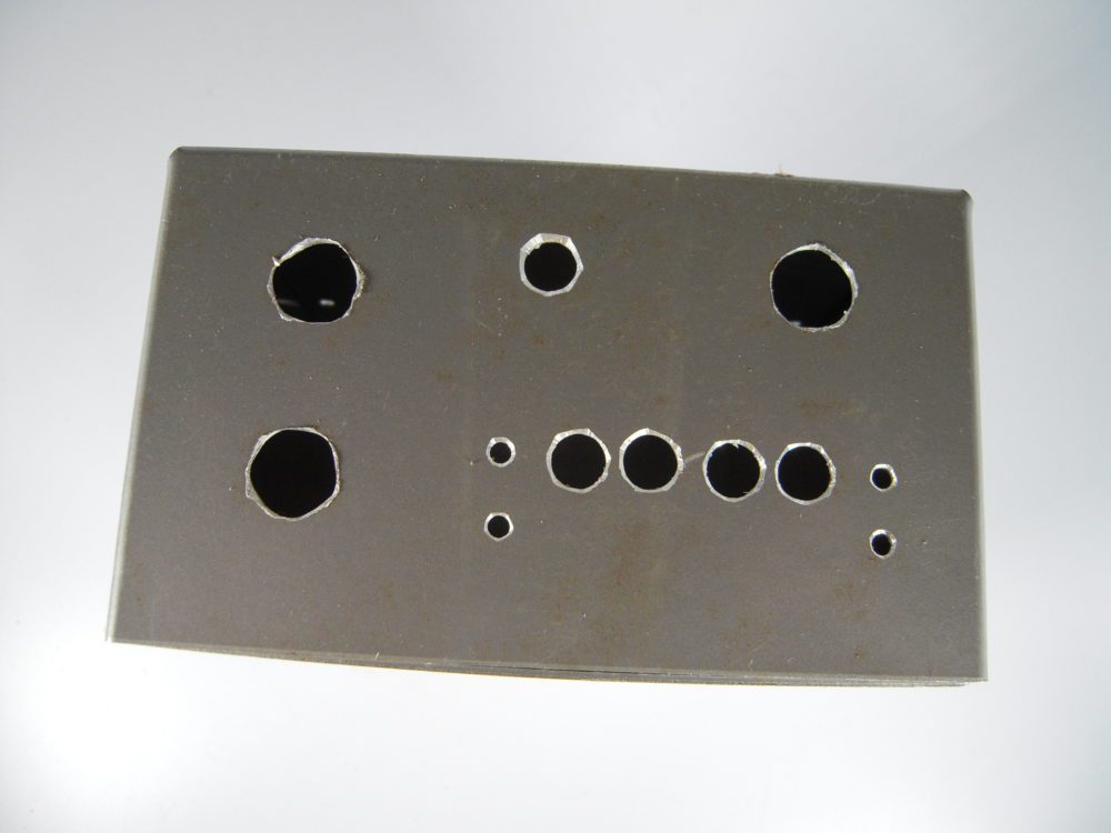 Bud Radio CU-2108-B UTILIBOX Combination Snap or Screw Type Mini Box-Aluminum Light Grey FREE ...