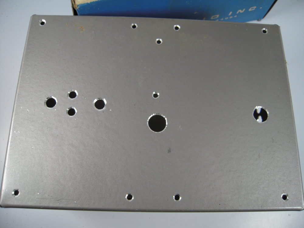 Bud Radio CU-2108-B UTILIBOX Combination Snap or Screw Type Mini Box-Aluminum Light Grey FREE ...