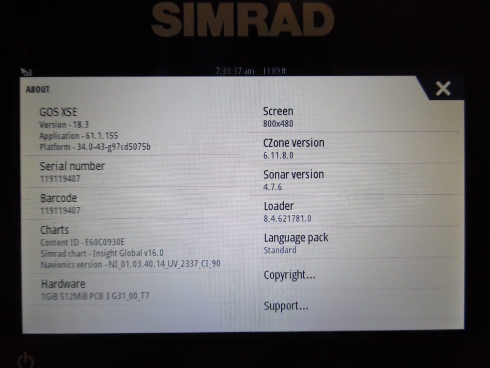 Simrad GO5 XSE MFD Touchscreen Display w/ Suncover - Tested 90 Day ...