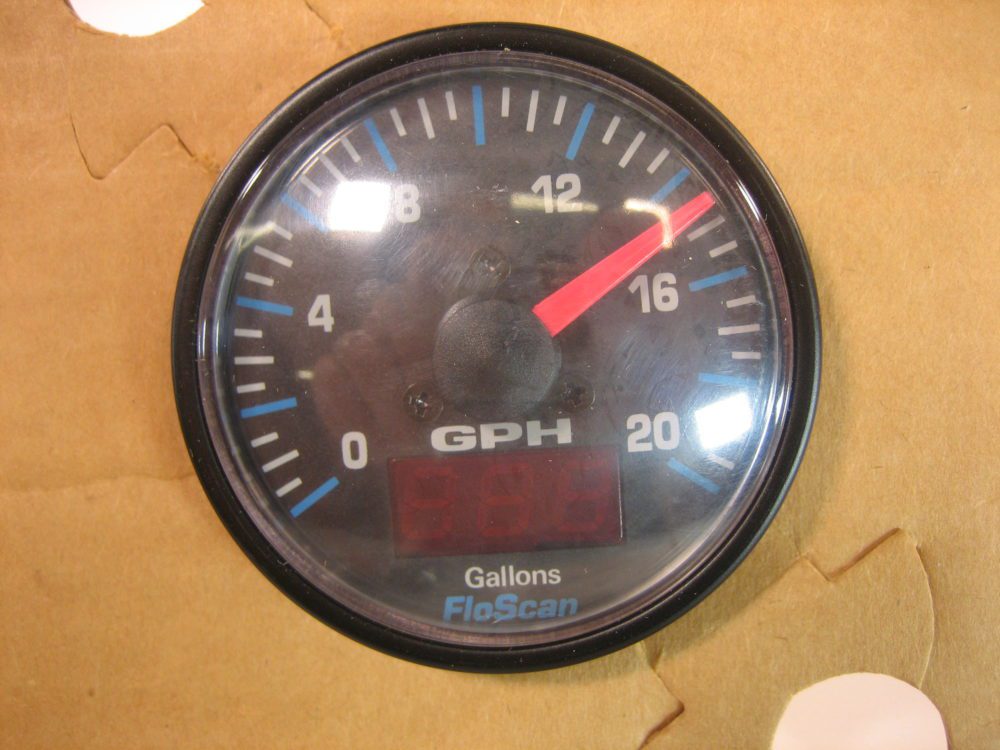 Floscan Fuel Flow Instrument Gauge - 4002-006-0 - 0-20 GPH 4000 SERIES ...