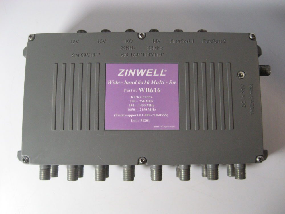 Zinwell WB616 Wide-Band 6 x 16 Multiswitch - Free US Shipping - Max ...