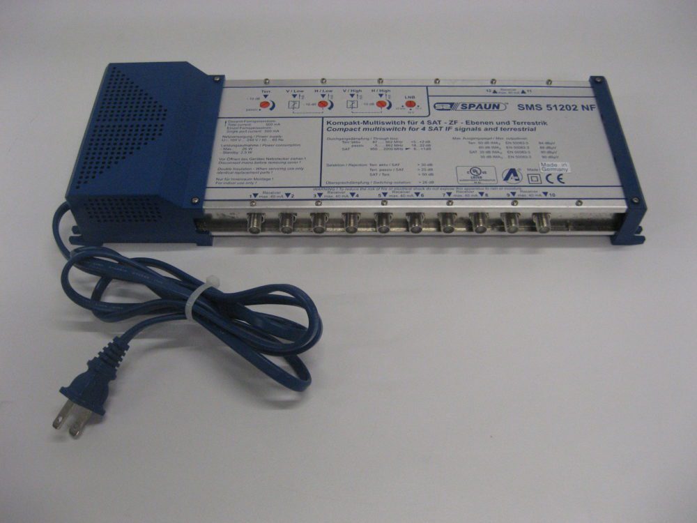 Spaun SMS51202NF Compact Multiswitch for 4 SAT IF Signals and ...