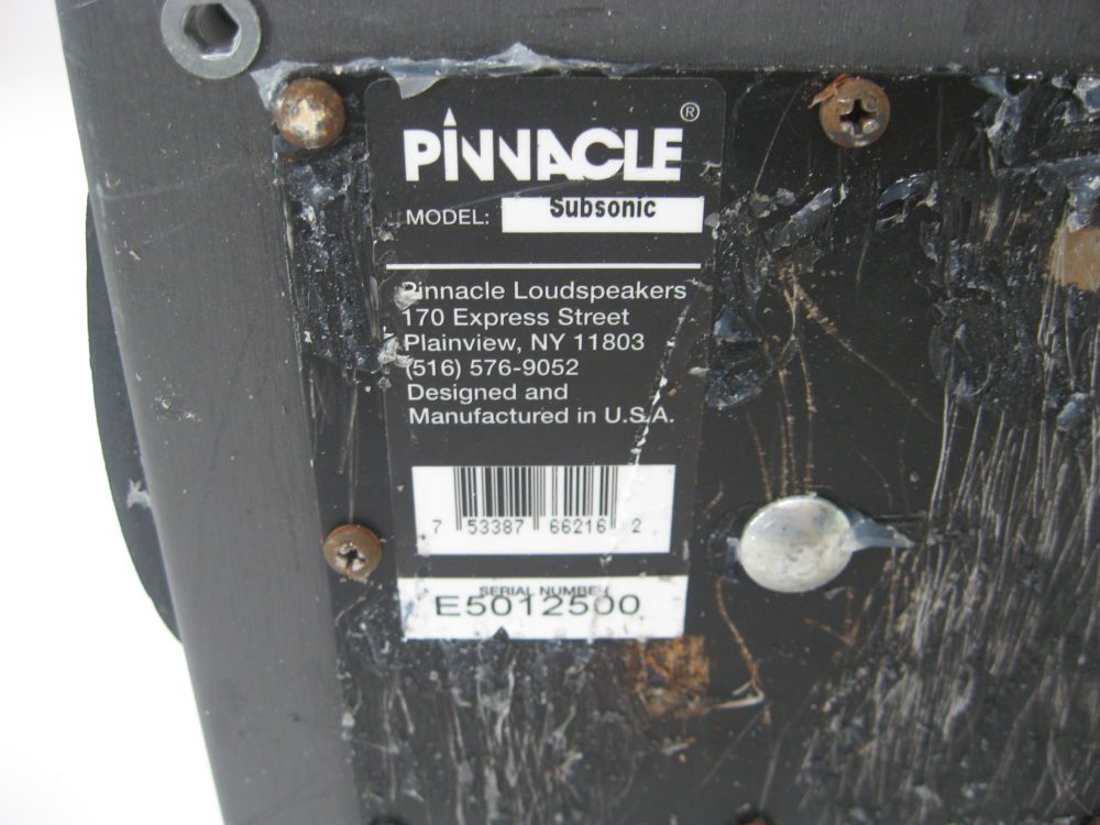 Pinnacle Subsonic Dual Side-Firing Subwoofer - Free US Shipping - Max ...