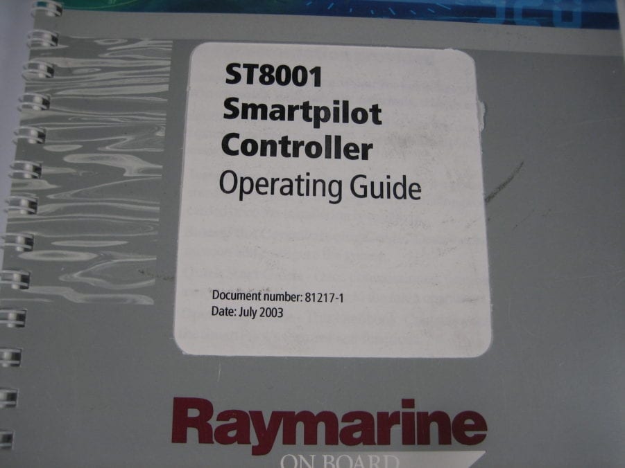 Raymarine ST8001 SmartPilot Controller Operating Guide - Free Shipping ...
